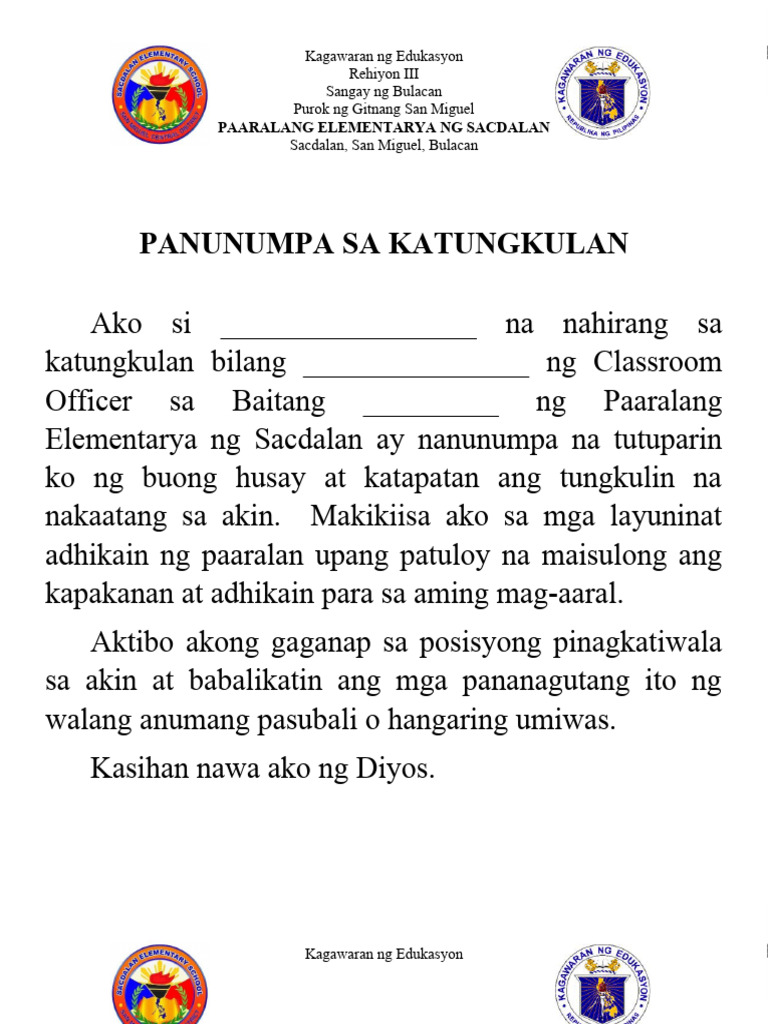 PANUNUMPA | PDF
