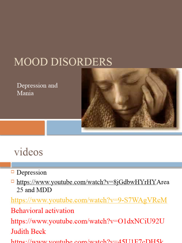 Understanding Mood Disorders: Types & Treatments | PDF | Major ...