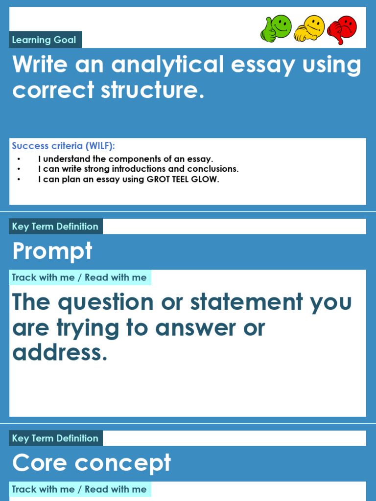 Analytical Essay Structure Guide | PDF | Essays | Concept