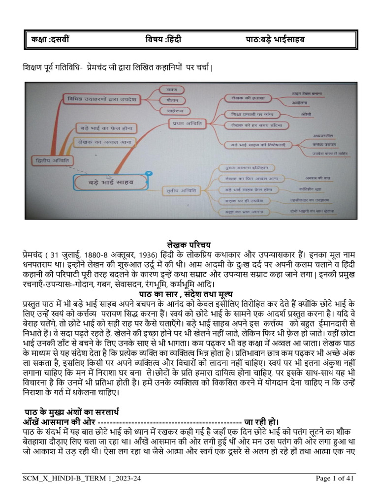 SCM X Hindib 202324 Term1punludcoim | PDF