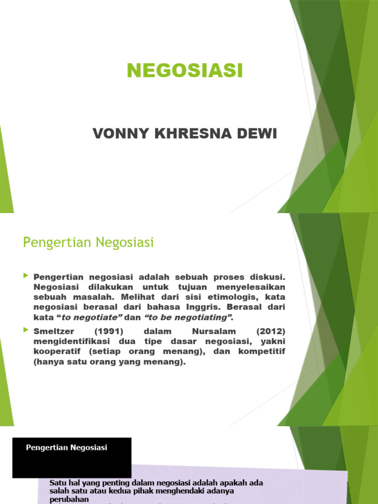 Definisi dan Tujuan Negosiasi | PDF | Karier & Perkembangan