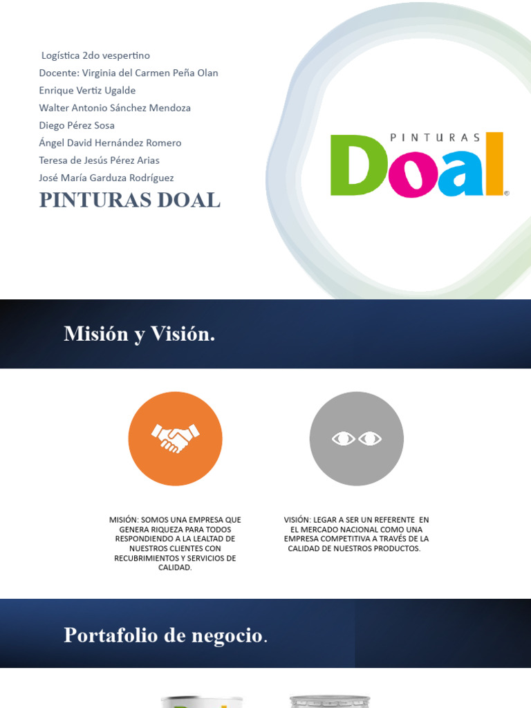 Estrategias y Productos de Pinturas Doal | PDF | Logística | Business