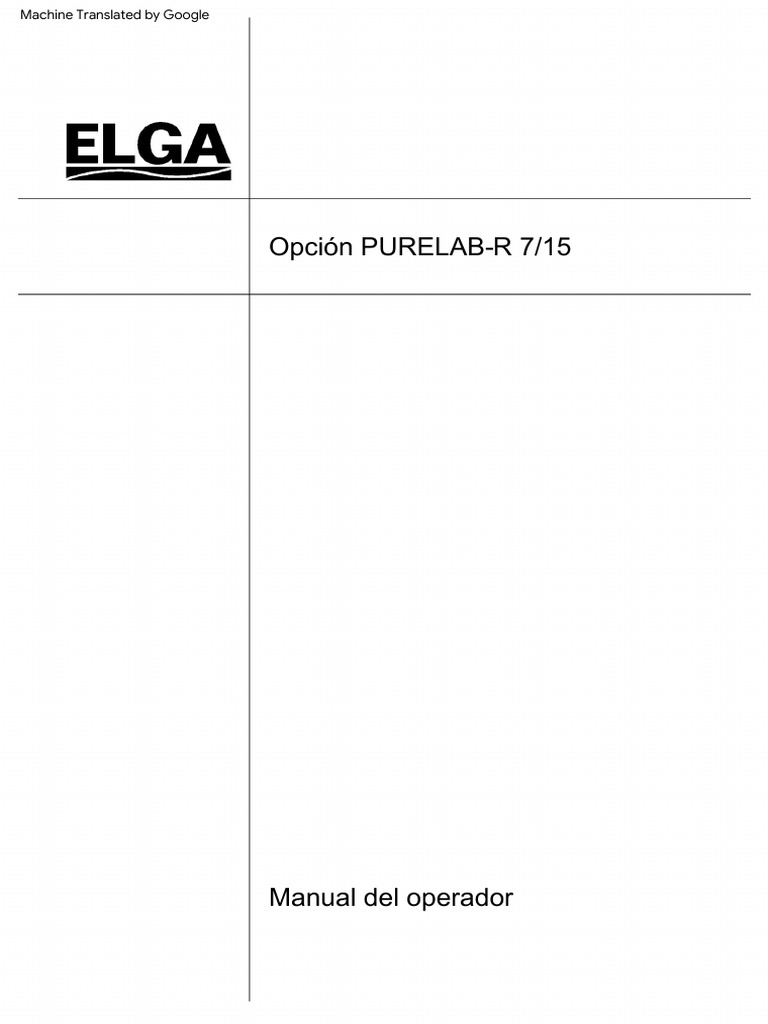 ELGA PURELAB Option R7 | PDF | Hogar, jardinería y bricolaje | Informática
