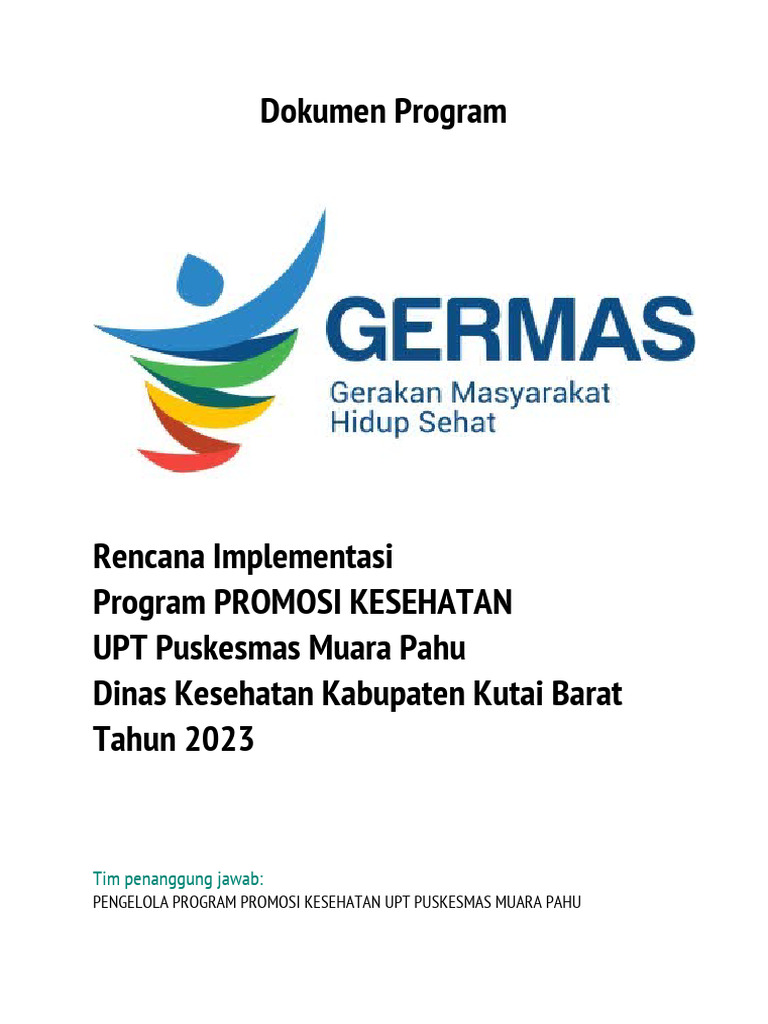 Program PROMKES UPT Puskesmas Muara Pahu | PDF | Ilmu Sosial | Pengembangan Diri