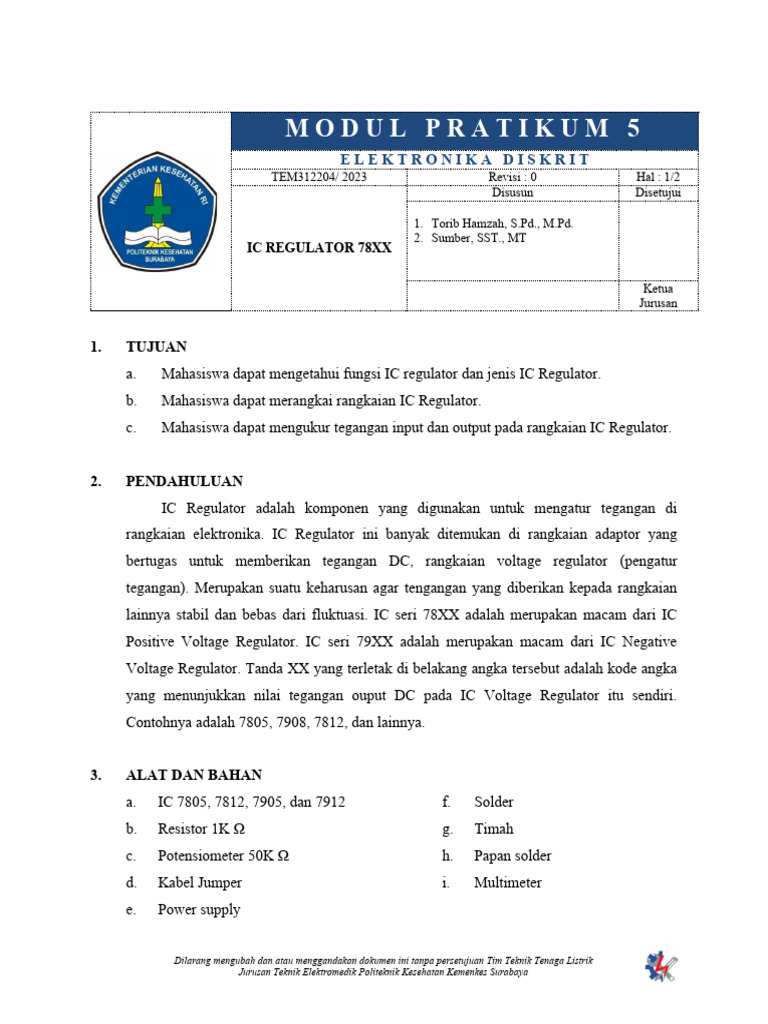 Praktikum Ic Regulator Ic 78XX Dan 79XX | PDF | Komputer | Teknologi ...