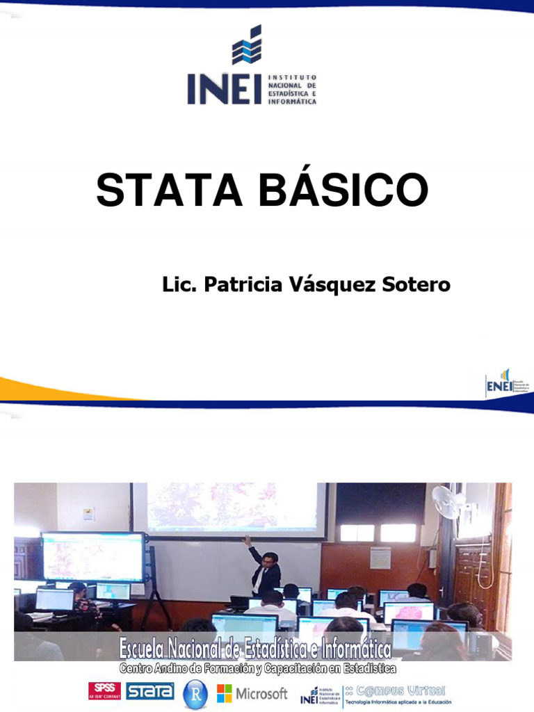 STATA BASICO Sesion01 | PDF | Estadísticas | Archivo de computadora