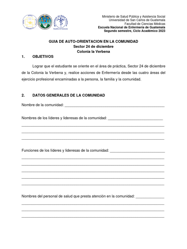 Guia de Auto-Orientacion en La Comunidad-2023 | PDF | Enfermería | Medicina