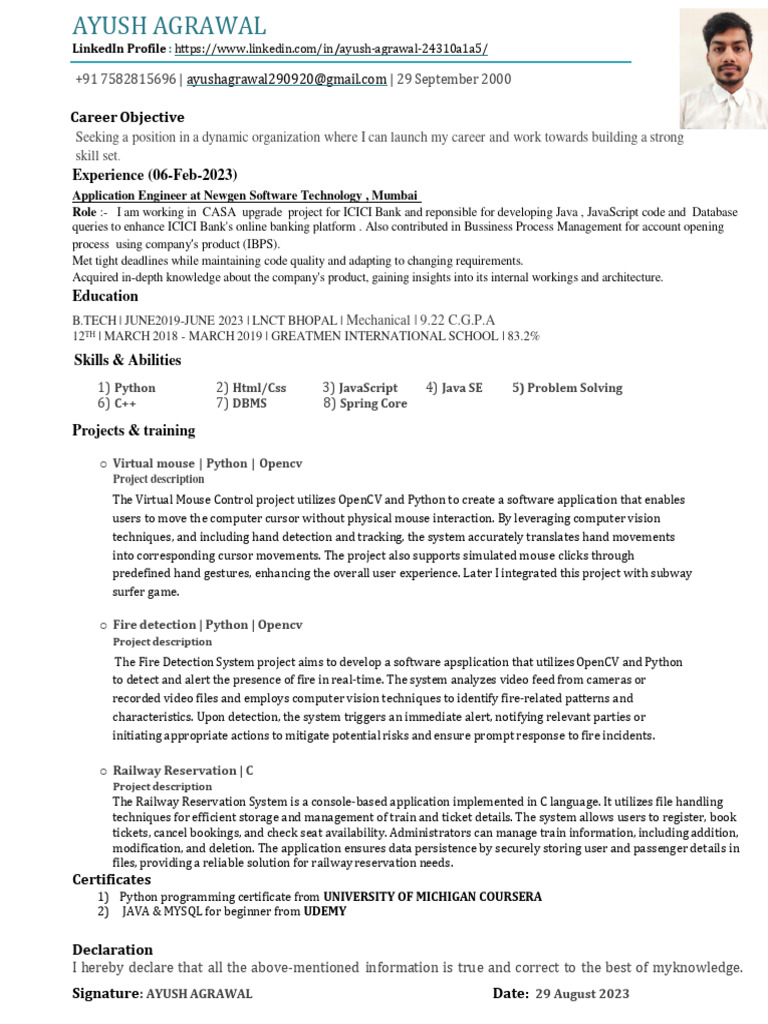 Ayush Agrawal | PDF | Databases | Computer File