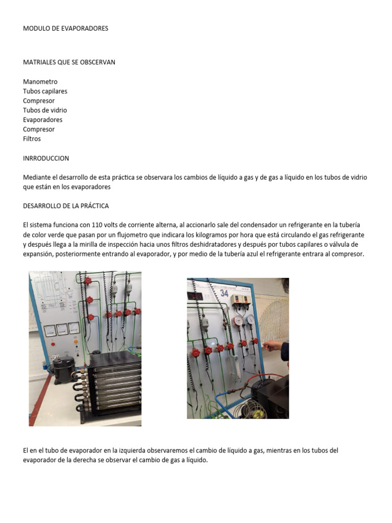 Modolo de Evaporadores | PDF