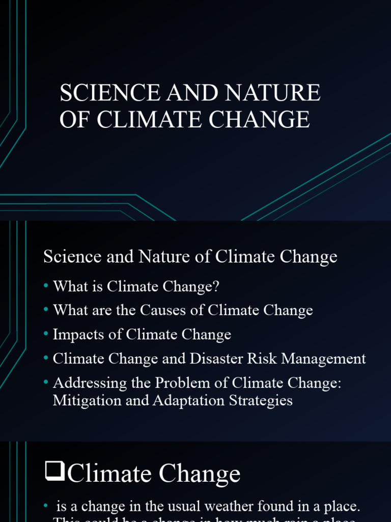 Science and Nature of Climate Change | PDF | Climate Change | Climate ...
