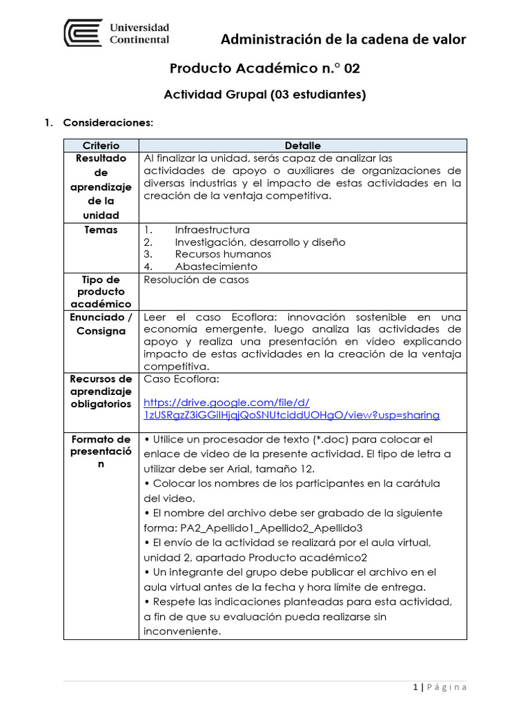 Producto Académico 02 - G (Entregable) | PDF | Estilo apa