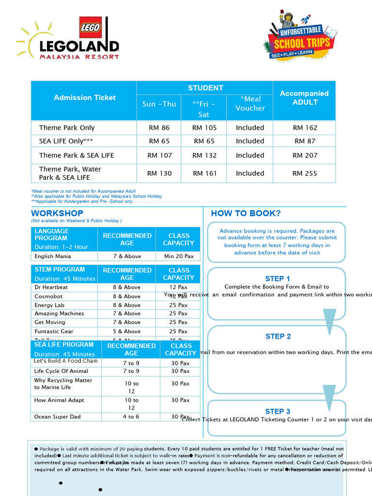 Legoland School Trip | PDF