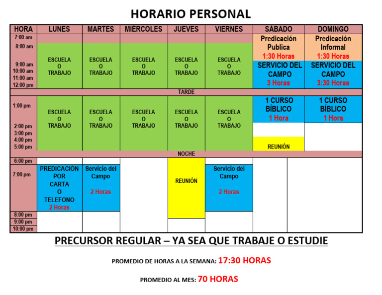 Precursor Regular Que Trabaja o Estudia | PDF