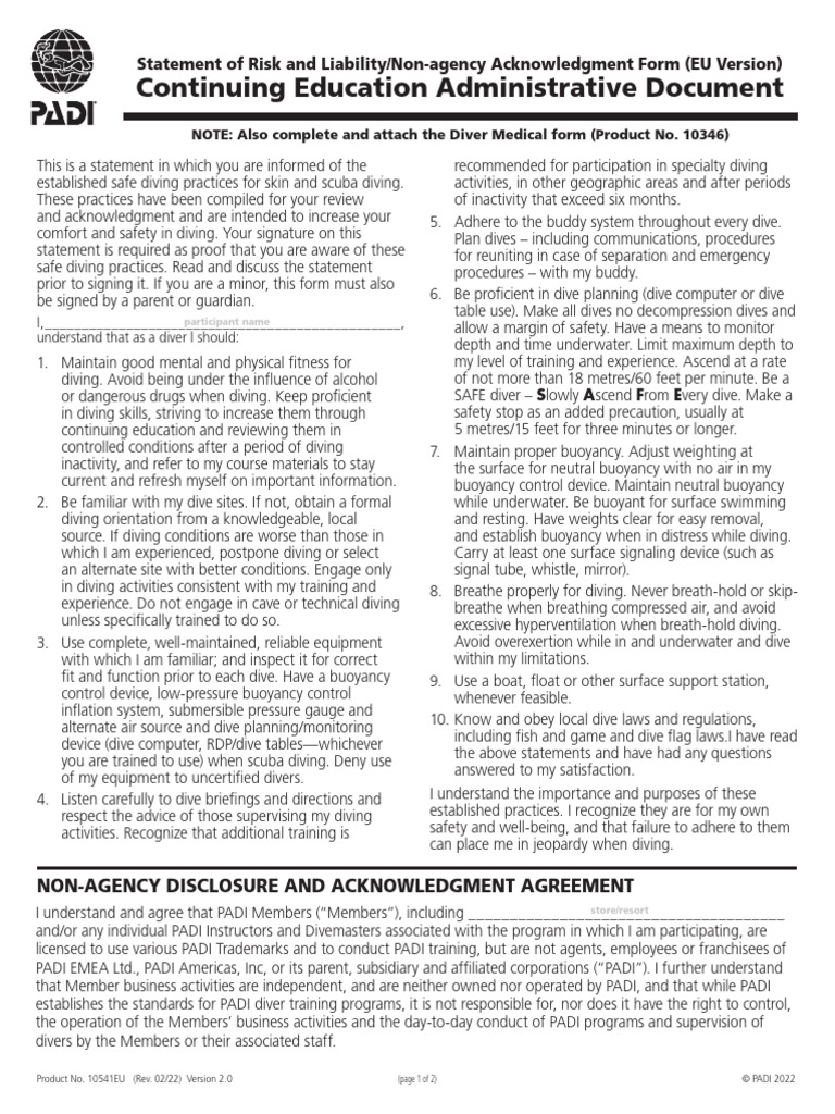 Continuing Education Administrative Document-Nonagency10541 | PDF ...