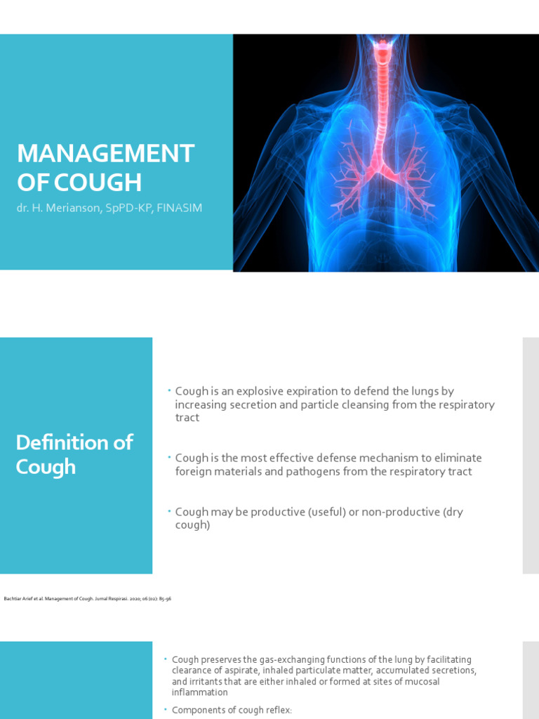 Management of Cough | PDF | Cough | Opioid