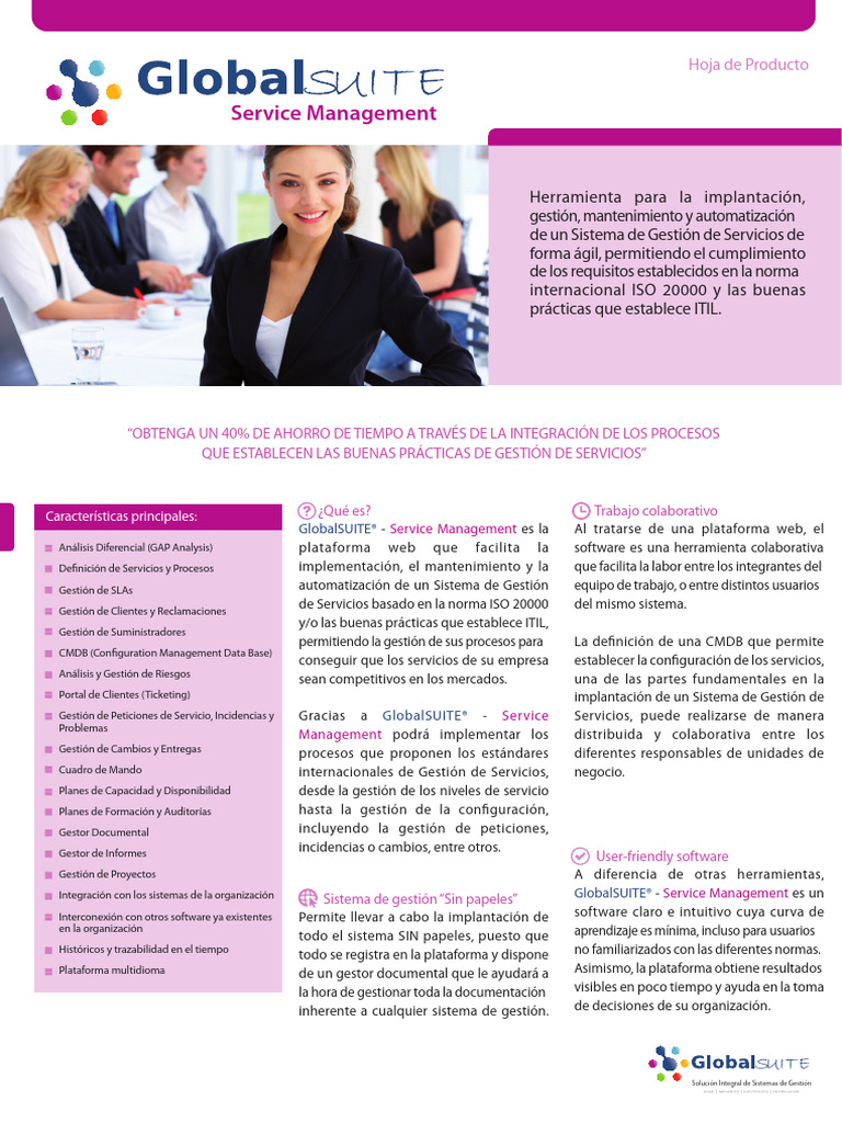GlobalSUITE - Service Management | PDF | Itil | Software