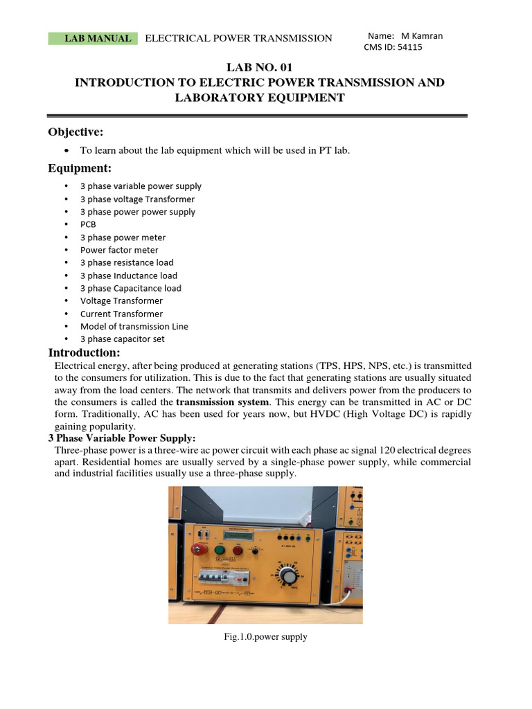 Power Transmission | PDF | Transformer | Electric Power Transmission
