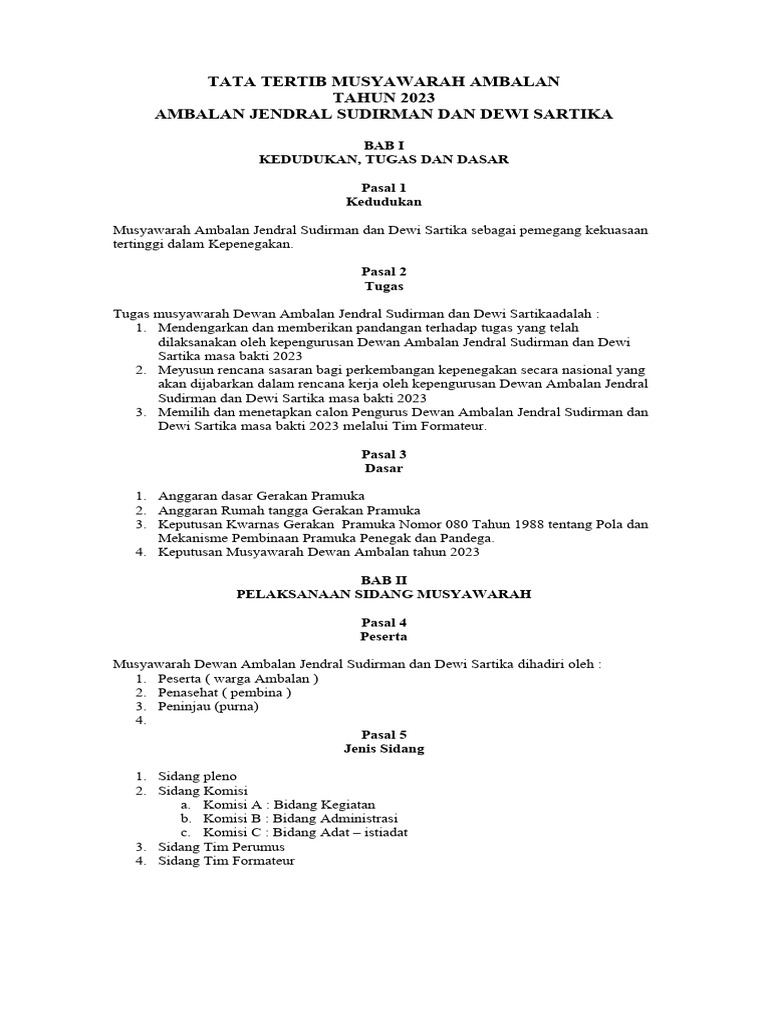 Tata Tertib | PDF | Karier & Perkembangan