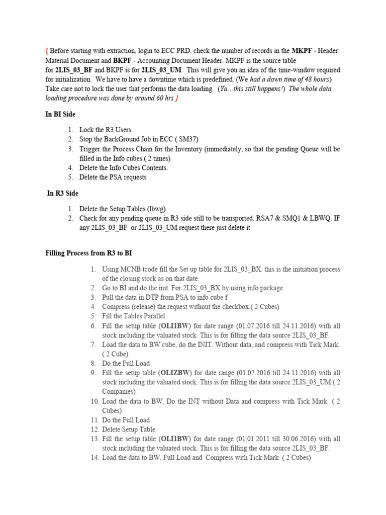 SAP Inventory Data Loading (Live Senarios For Huge Data) | PDF | Information Retrieval | Data