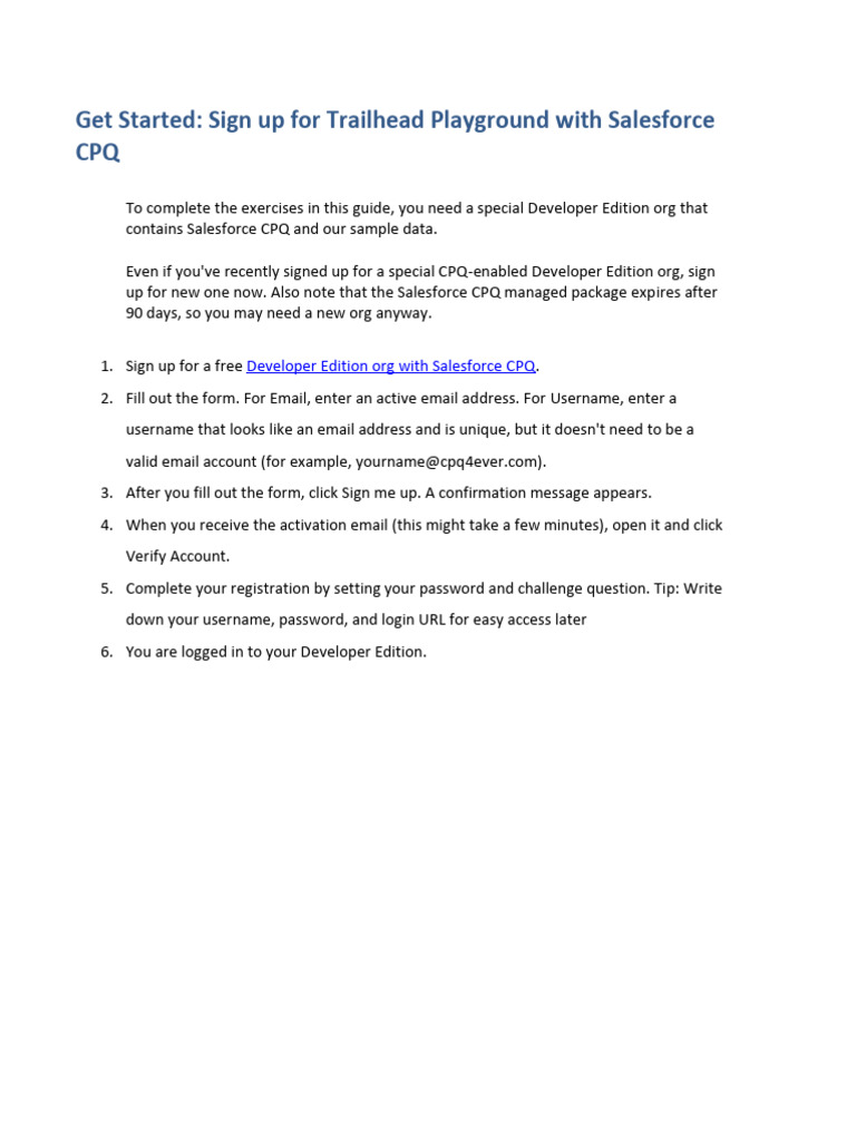 Salesforce CPQ Fast Path Exercise Guide | PDF | Printer (Computing ...