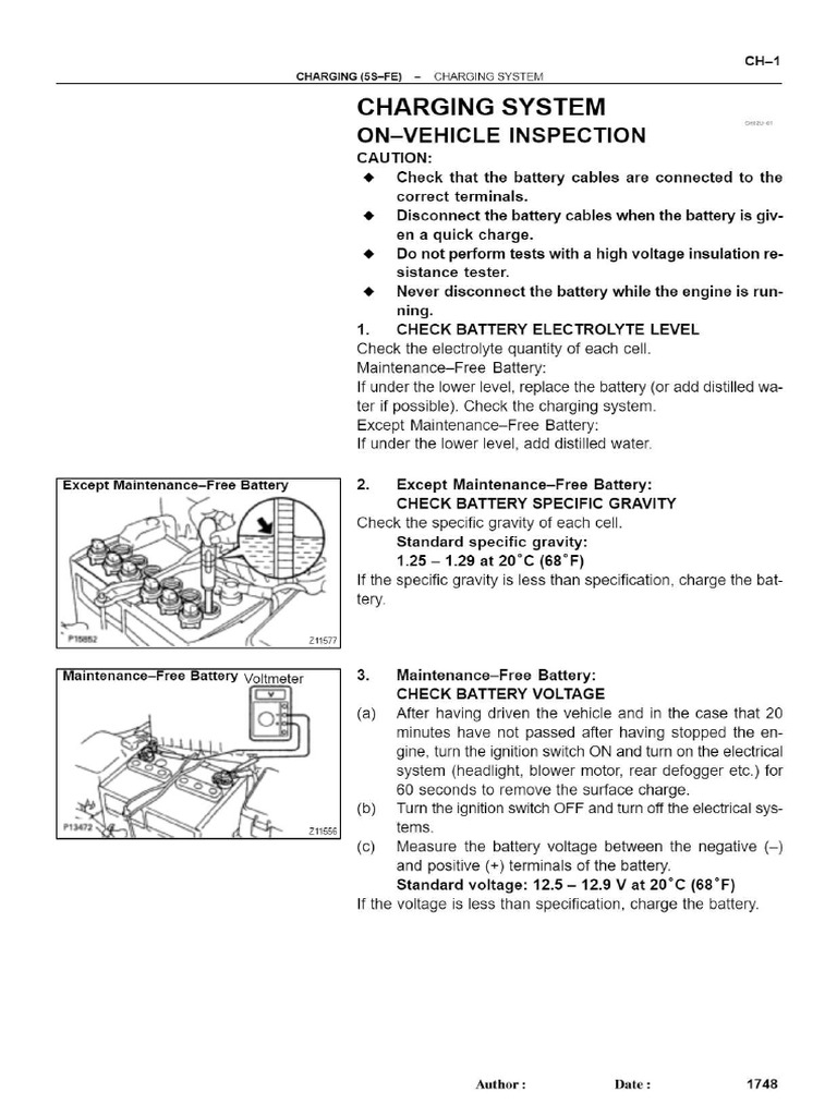 Toyota Camry 1999 CHARGING (5S-FE) | PDF