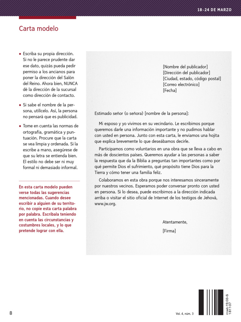 Carta Modelo | PDF