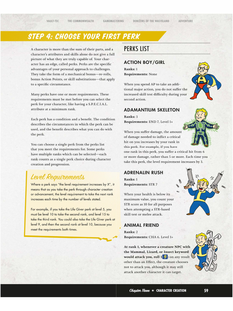 Fallout RPG - Perks | PDF