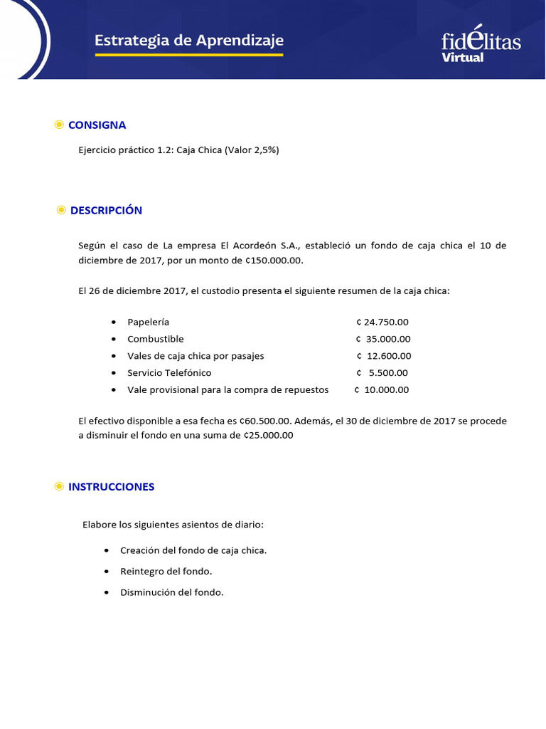 Ejercicio Práctico 1.2 (Evaluable) | PDF