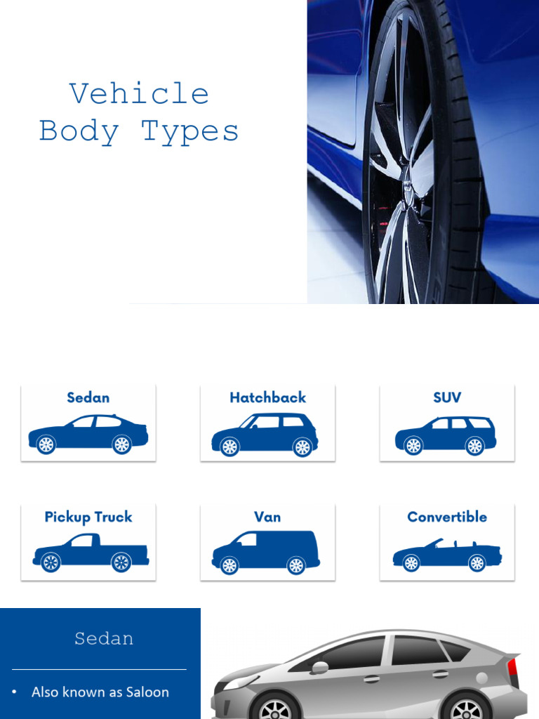 02 - Vehicle Body Types | PDF | Sedan (Automobile) | Trunk (Car)