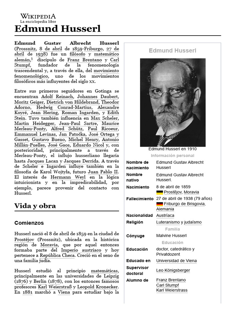 Edmund Husserl | PDF | Philosophy