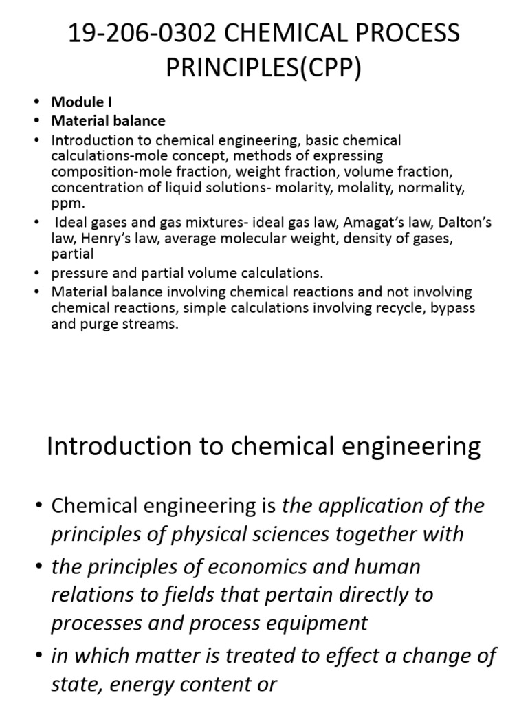 Chemical Process Principles | PDF | Mole (Unit) | Density