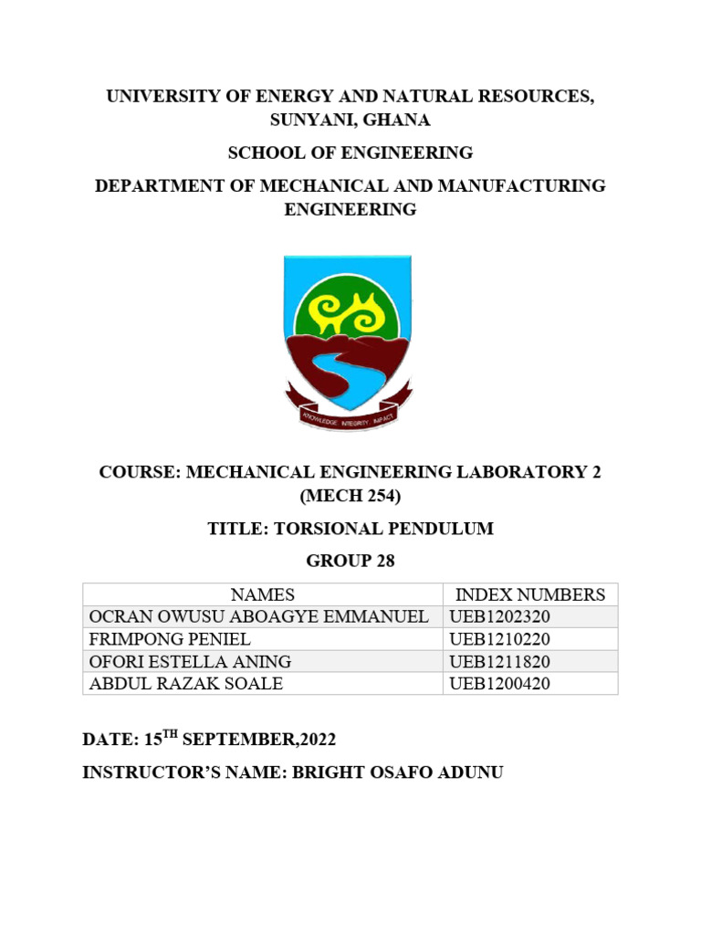 Torsional Pendulum Pdf Torque Rotation Around A Fixed Axis