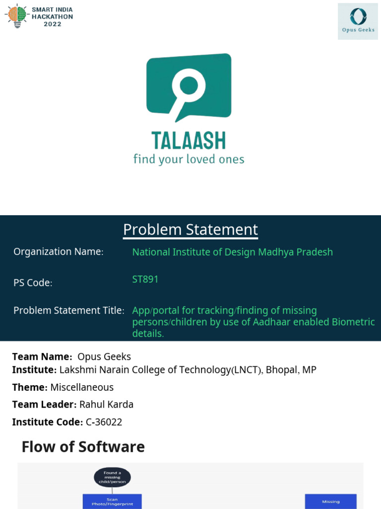 TALAASH | PDF | Fingerprint | Machine Learning