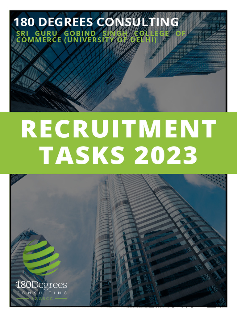 180dc Recruitment Tasks 2023-24 | PDF