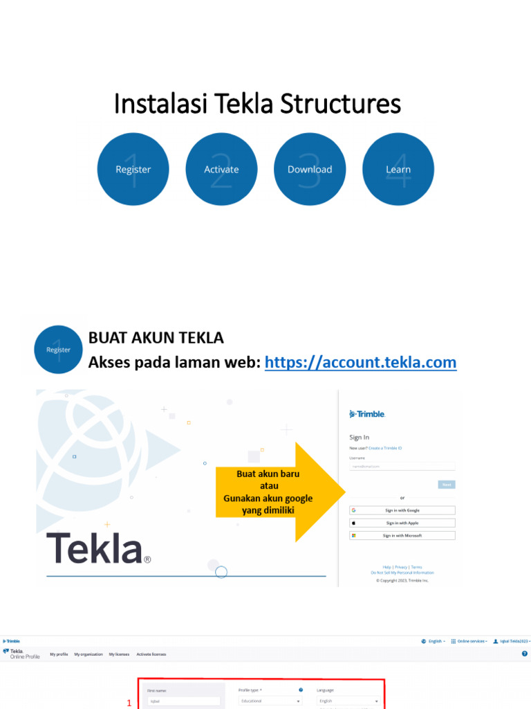 Installasi Tekla Structures | PDF