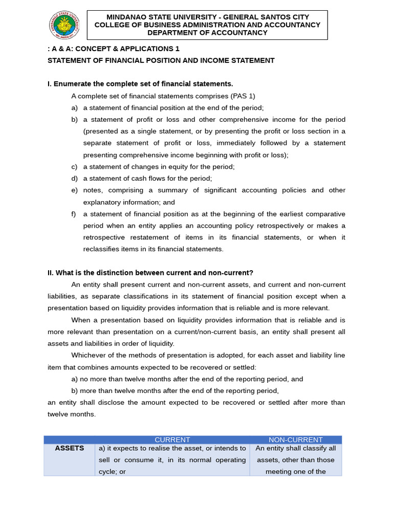 SFP Sci | PDF | Income Statement | Balance Sheet