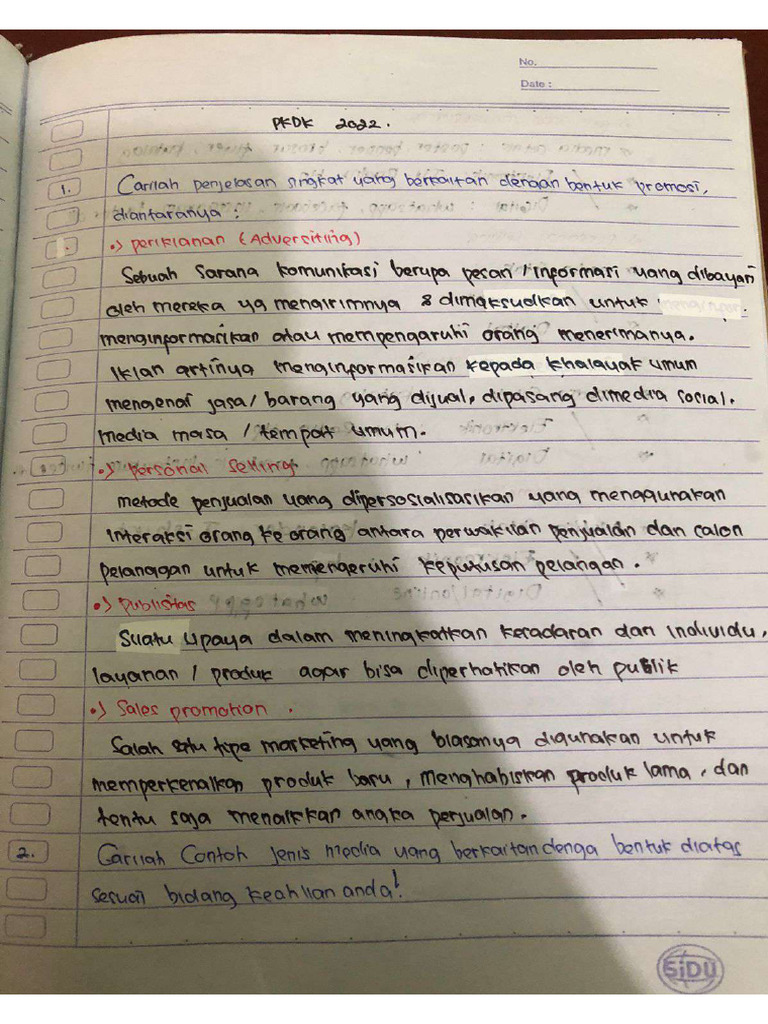 PKDK Promosiiii | PDF