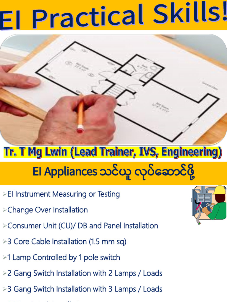 1 & 2 EI Practical Skills - PDF N | PDF | Electrical Wiring | Ac Power ...