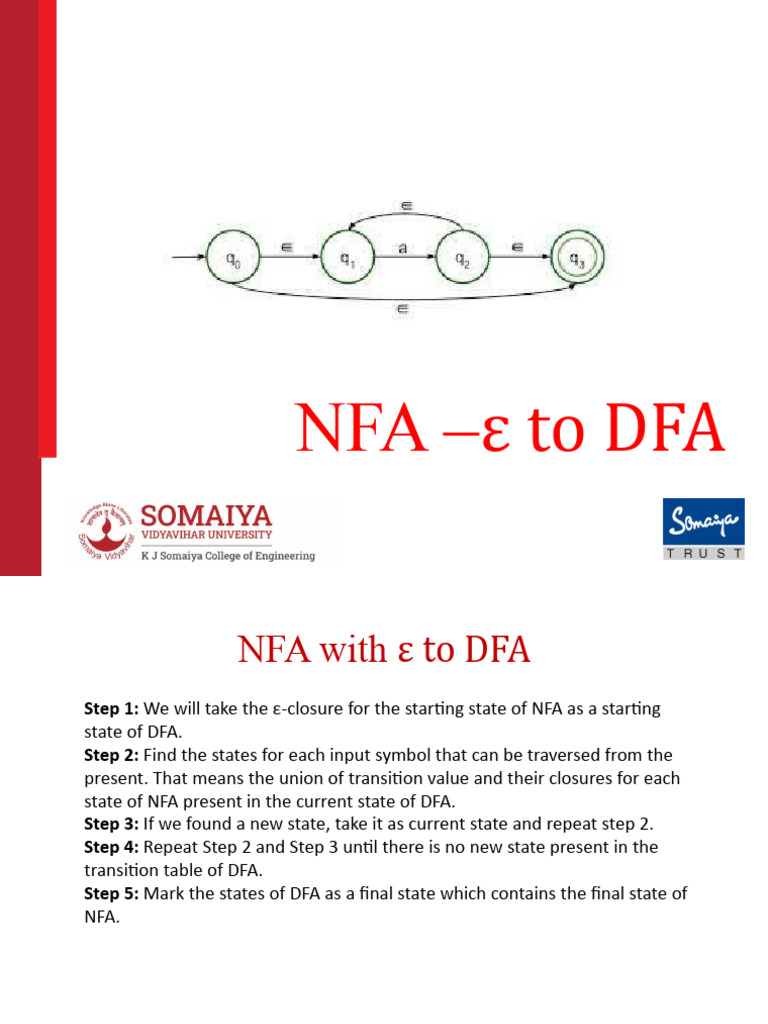 NFA-with Epsilon To DFA | PDF