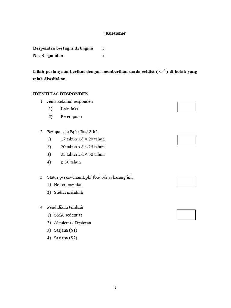 1.3.2 e Kuosioner Kepuasan Pegawai | PDF | Karier & Perkembangan