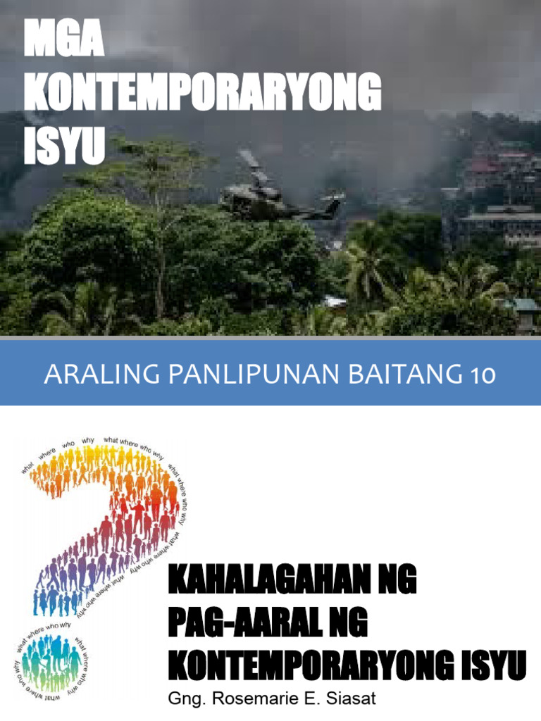 Kontemporaryong Isyu sa Baitang 10 | PDF | Social Science