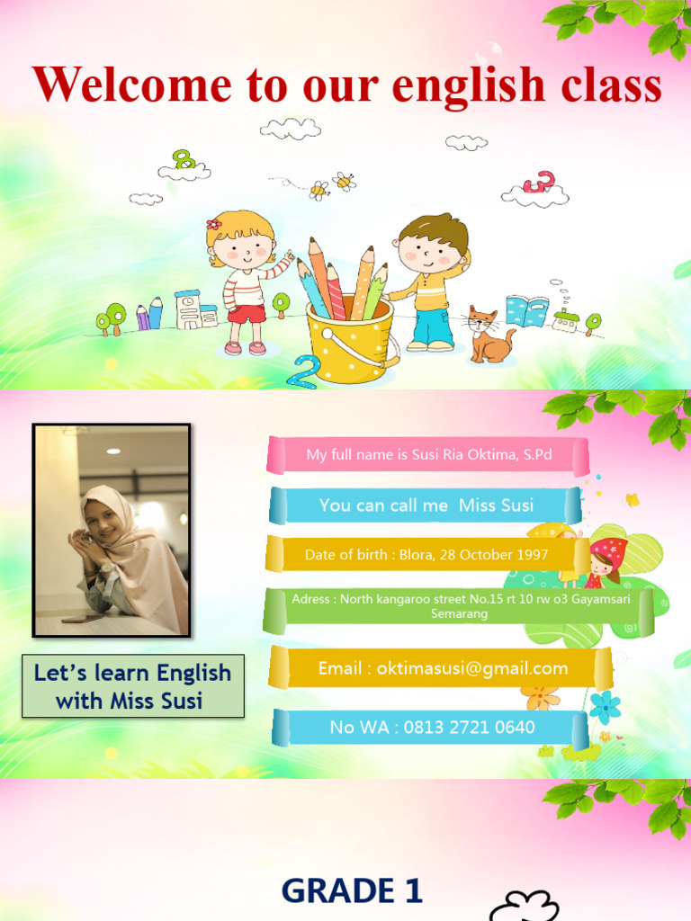 Grade 1 Lesson 1 | PDF