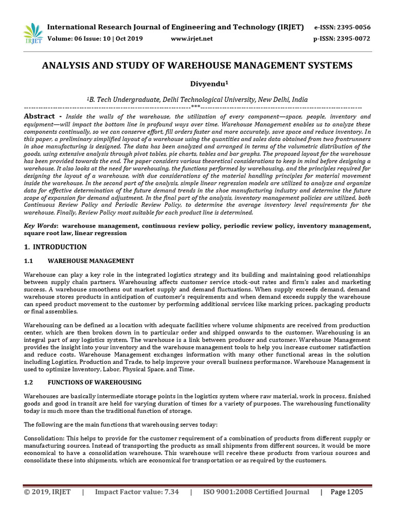 Warehouse ? | Download Free PDF | Warehouse | Logistics