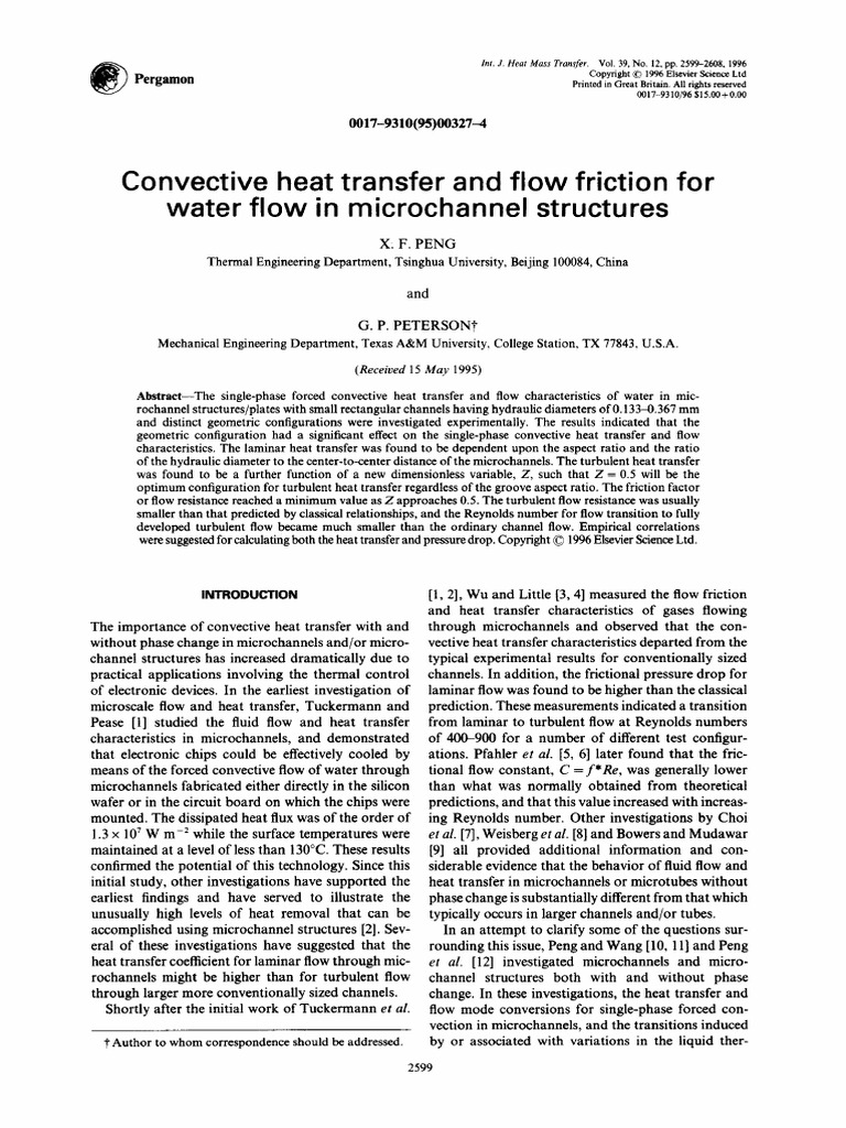 Convective Heat Transfer and Flow Friction For Ref (2) | PDF | Reynolds ...