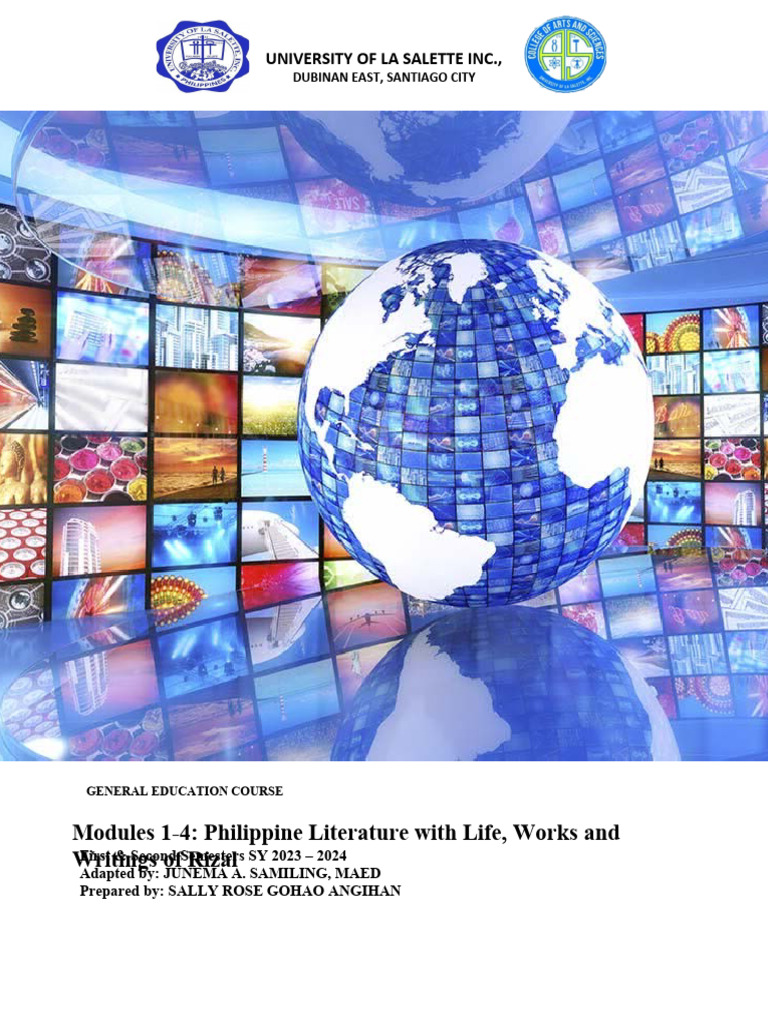 Phil Lit With Rizal-Modules 1-4 | PDF