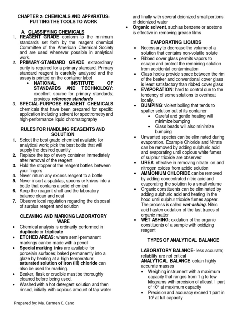 CHAPTER 2 Anachem | PDF | Weighing Scale | Filtration