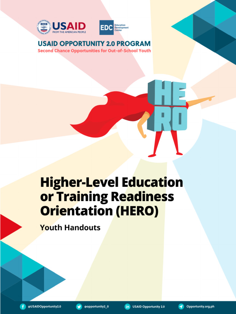 HERO Youth Handouts Final Ver2 | PDF | Vocational Education | Academic ...