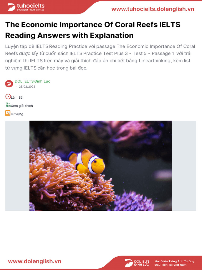 The Economic Importance of Coral Reefs | PDF | Coral Reef | Fishery The Economic Importance of Coral Reefs | PDF | Coral Reef | Fishery