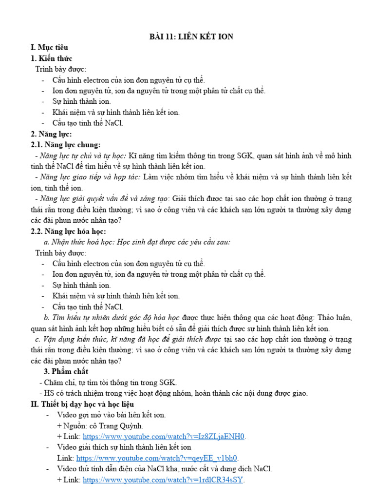 BÀI 11 - KNTT - Ngoc Linh Le | PDF