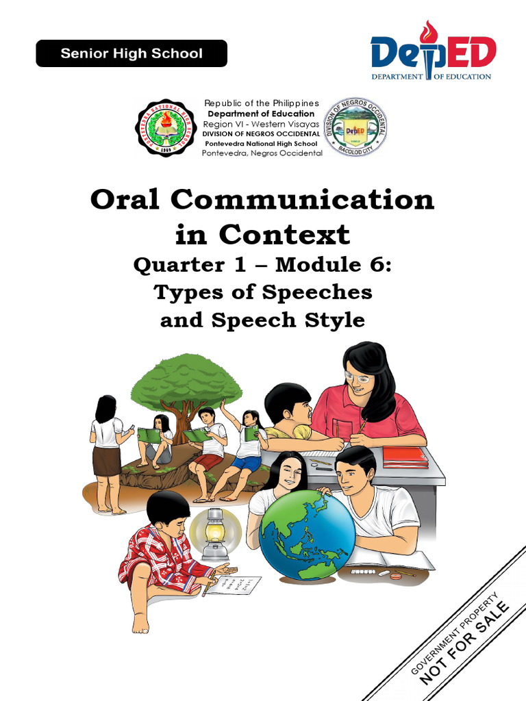Oral-Communication11 Q1 Module-6 08082020 | PDF | Learning | Communication Oral-Communication11 Q1 Module-6 08082020 | PDF | Learning | Communication